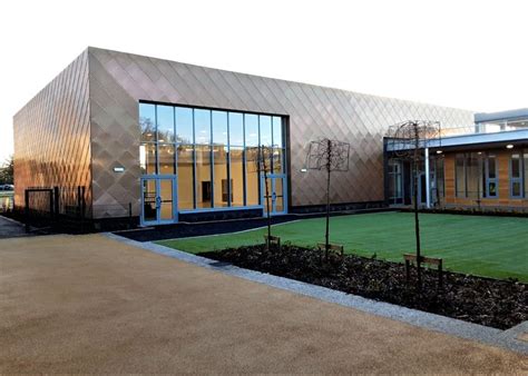 Tecu Bronze Shingle Cladding At Seashell Trust
