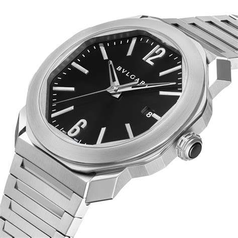 Bvlgari Octo Finissimo 40mm Black Dial Automatic Stainless Steel Mens