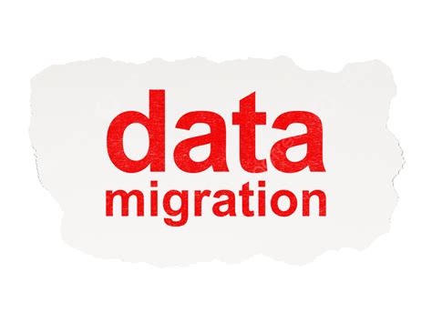 Data Concept Data Migration On Paper Background Migration Server