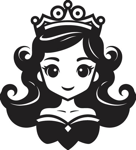 Majestic Heiress Princess Logo Design Regal Grace Iconic Princess Vector 36146018 Vector Art At