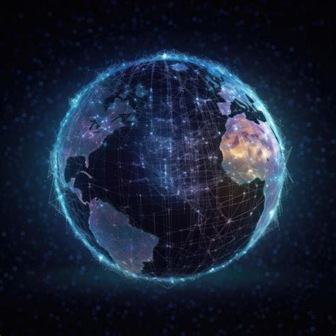 Premium Ai Image Digital World Community Map Global Map Digital Concept