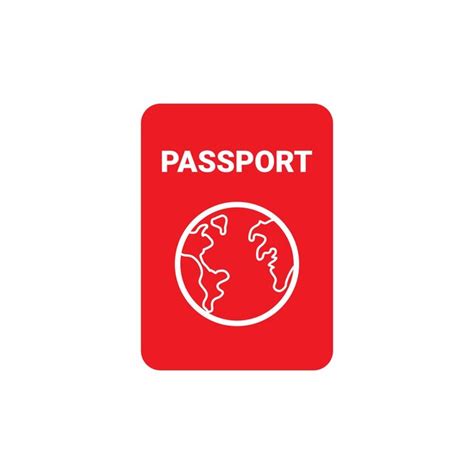 Premium Vector Simple Red Passport Vector Design