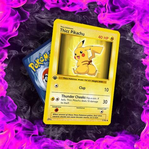 Pikachu Pokemon Card