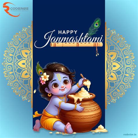 Gokulashtami Krishnajanmashtami Innovatewithcoderize Techsolutions