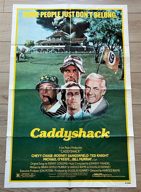 Caddyshack 1980 Vintage Original One Sheet 27x41 Movie Poster Golf