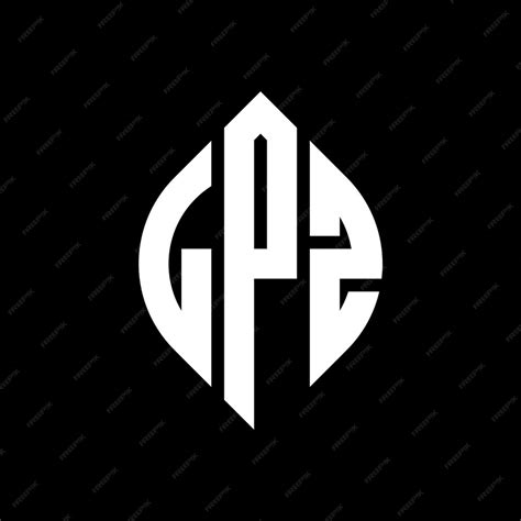 Premium Vector Lpz Circle Letter Logo Design With Circle And Ellipse