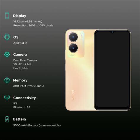 Buy Vivo T2x 5G 6GB RAM 128GB Aurora Gold Online Croma