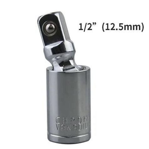 Cle A Cliquet Tête Rotative à 360 ° Joint Universel 1 4 3 8 1 2 Alliage Cr V Antirouille