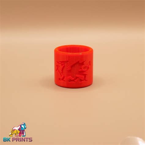 3d Printed Welsh Dragon Scout Woggle Etsy Uk
