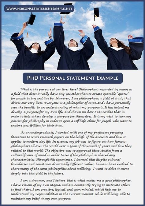 Phd Personal Statement Sample Personal Statement Examples Personal