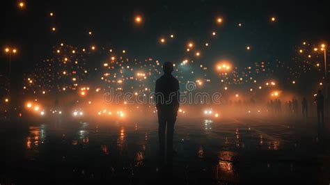 Abstract Representation Of Fomo Through Modern Digital Behavior Stock