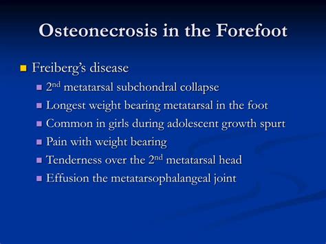 Ppt Osteonecrosis In The Foot Powerpoint Presentation Free Download Id6661100