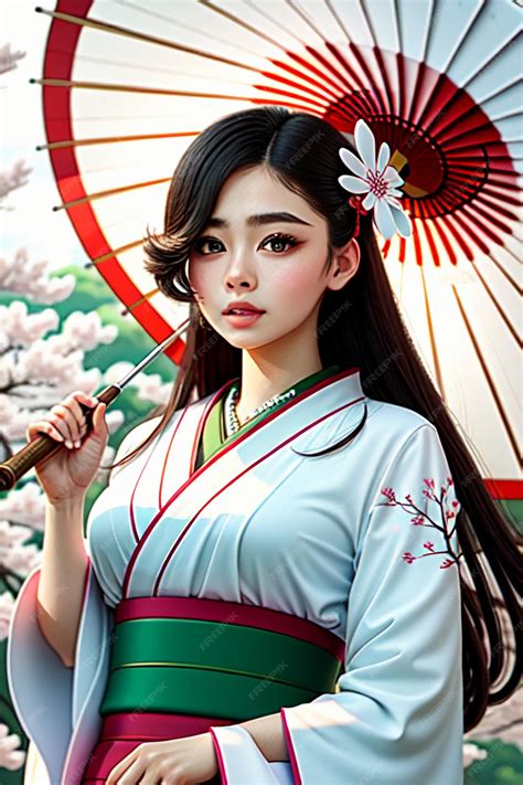 Premium Ai Image Anime Girl Characters Cute Kawaii Illustrations