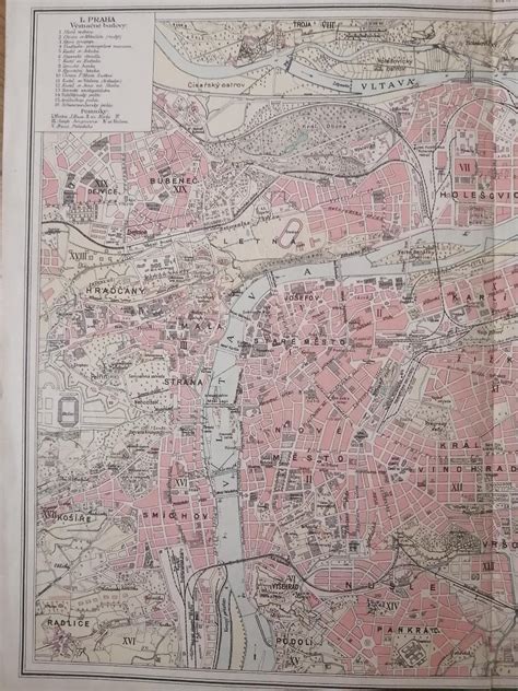 Stará Mapa PlÁny Prahy Brna A Opavy Aukro