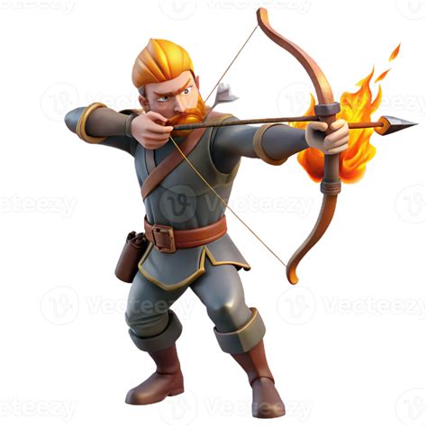 Elegant Abstract 3d Render Archer With Flaming Arrow Premium 56758359 Png Elegant Abstract 3d Render Archer With Flaming Arrow Premium 56758359 Png