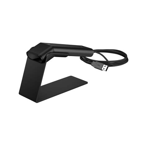 Lector De Código De Barras Y Qr Hp Hsn Nl 01 Color Negro Led 2d Con Base