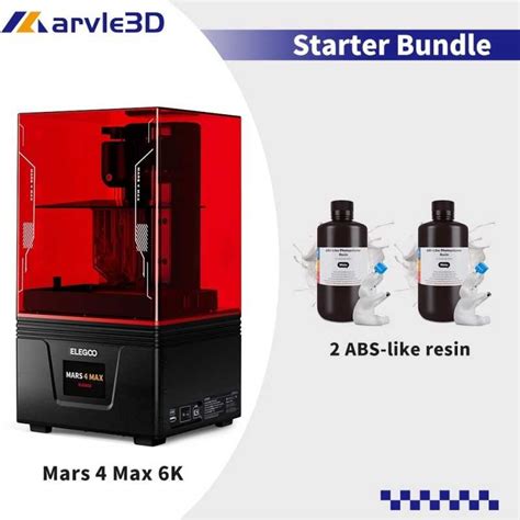 Elegoo Mars 4 Max Msla 3d Printer Bundles Starter Bundle