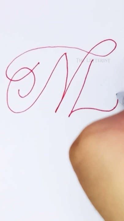 Forming The Capital M With Calligraphy Short Shorts Handwriting