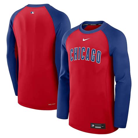 Nike Royal Chicago Cubs Authentic Collection Game Time Raglan