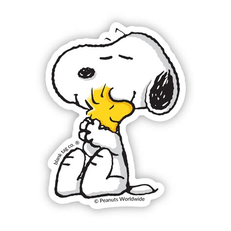 The Snoopy Hugging Woodstock Sticker Peanuts® Stickers