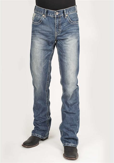 Stetson Mens V Deco Wreverse Denim On Coin Pocket Jeans