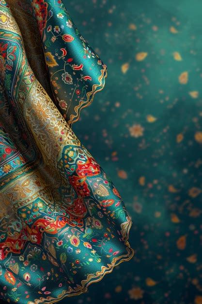 Premium Photo A 3d Background Showcasing Traditional Nowruz Clothing And Fabric Patterns