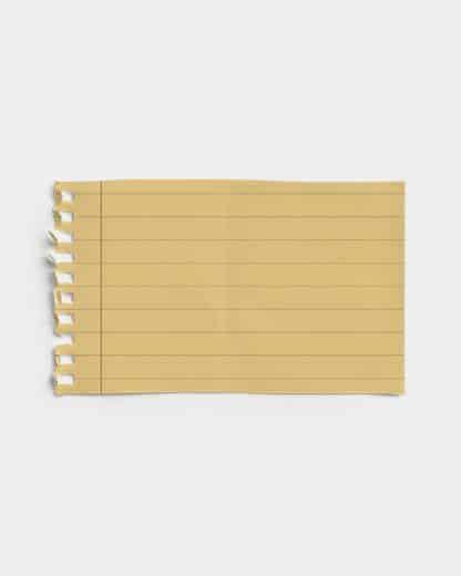 Yellow Ruled Small Notepad Custom Scene
