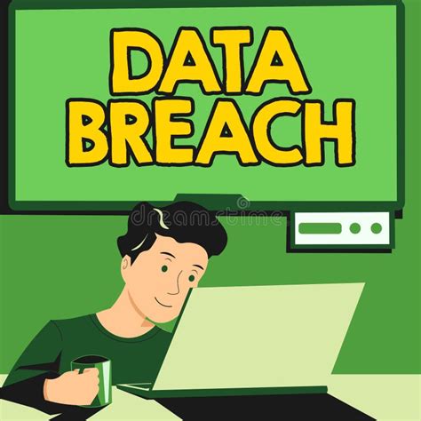 sign displaying data breach word for security incident where sensitive