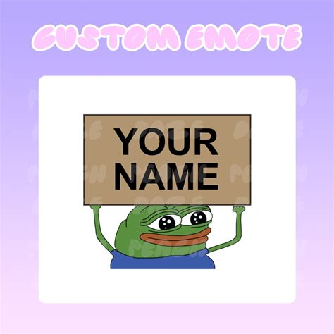 Custom Animated Peepo Sign Twitch Emote Pepe The Frog Meme Etsy Uk