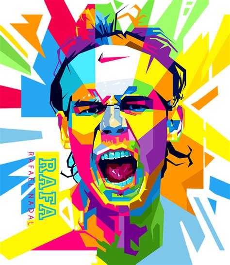 Rafael Nadal Round Beach Towel By Tomi Saja Pixels