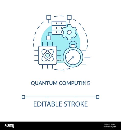 Quantum Computing Turquoise Concept Icon Stock Vector Image And Art Alamy