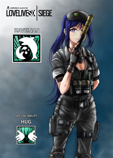 Safebooru 1girl Beret Blue Hair Caveira Rainbow Six Siege Caveira