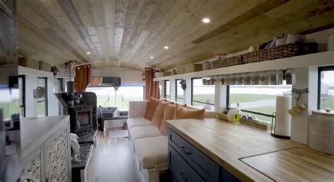 Frank Is A School Bus Converted Into A Homey Rv With A Recirculating