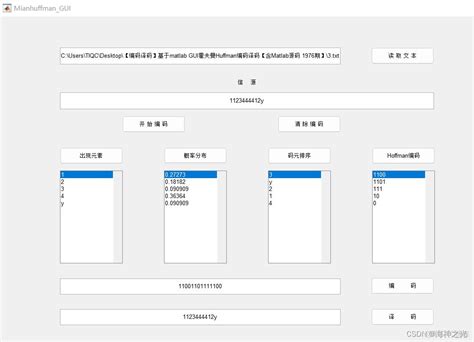 【编码译码】基于matlab Gui霍夫曼huffman编码译码【含matlab源码 1976期】51cto博客霍夫曼编码matlab