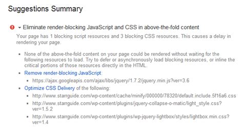 cara mengatasi eliminate render blocking javascript dan css
