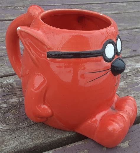 Vintage Dilbert Catbert Treasure Craft Large Cat Mug Caddy Pencil Holder Evil Hr Ebay