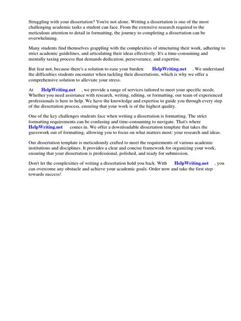 Dissertation Template Pdf Thesis Methodology