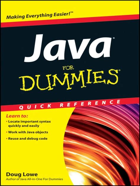 PDF Download Java For Dummies Quick Reference By Doug Lowe | by Livvyy Adolph | Jul, 2024 | Medium