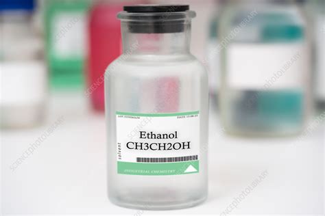 Bottle Of Ethanol Stock Image F0418519 Science Photo Library