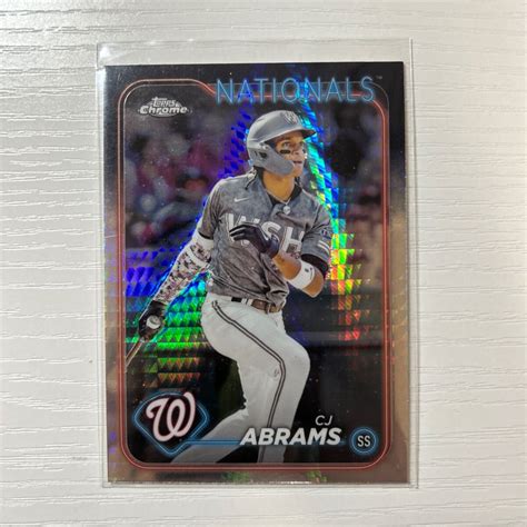 Yahooオークション 2024 Topps Chrome Cj Abrams Prism Refractor