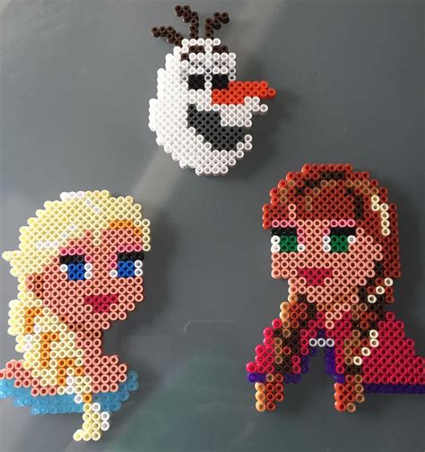 Frozen Hama Beads By Al2fa Hama Bügelperlen Perlen Basteln