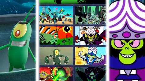 Plankton Vs Mojo Jojo Fight Art By Tokubiggestfan On Deviantart