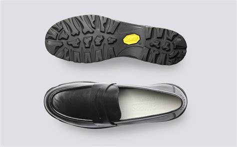 Sneaker 87 Mens Loafers In Black With Vibram Sole Grenson