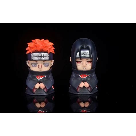 清倉【火影忍者 佩恩】六道佩恩 曉組織 宇智波鼬 天道佩恩 坐姿 Q版 公仔 模型 盒蛋車載 蝦皮購物