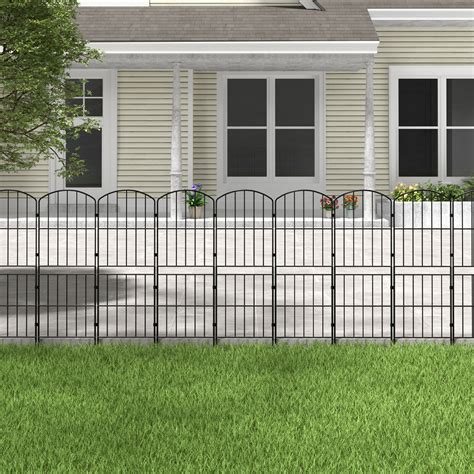 10 Panels Metal Garden Borders Fence Yard Edging Decor