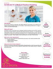 22222pdf Hlt47715 Certificate Iv In Medical Practice Assisting Cost