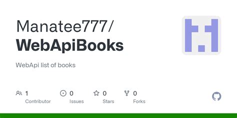 GitHub Manatee WebApiBooks WebApi List Of Books