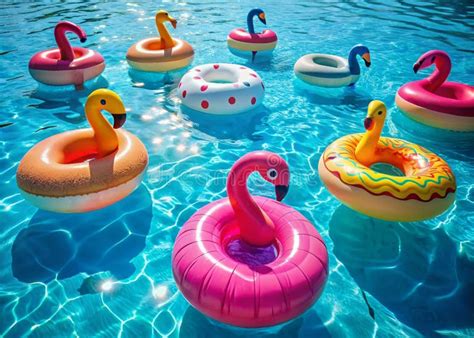 Vibrant Inflatable Pool Floats For Summer Fun A Colorful Collection Of