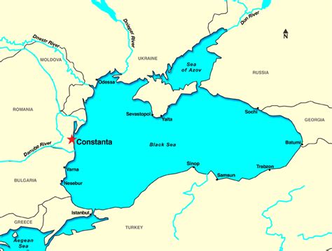 Constanta Map Romania