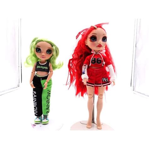 Rainbow High Toys Rainbow High Cheer Ruby Anderson Red Fashion Cheerleader Doll And Jade